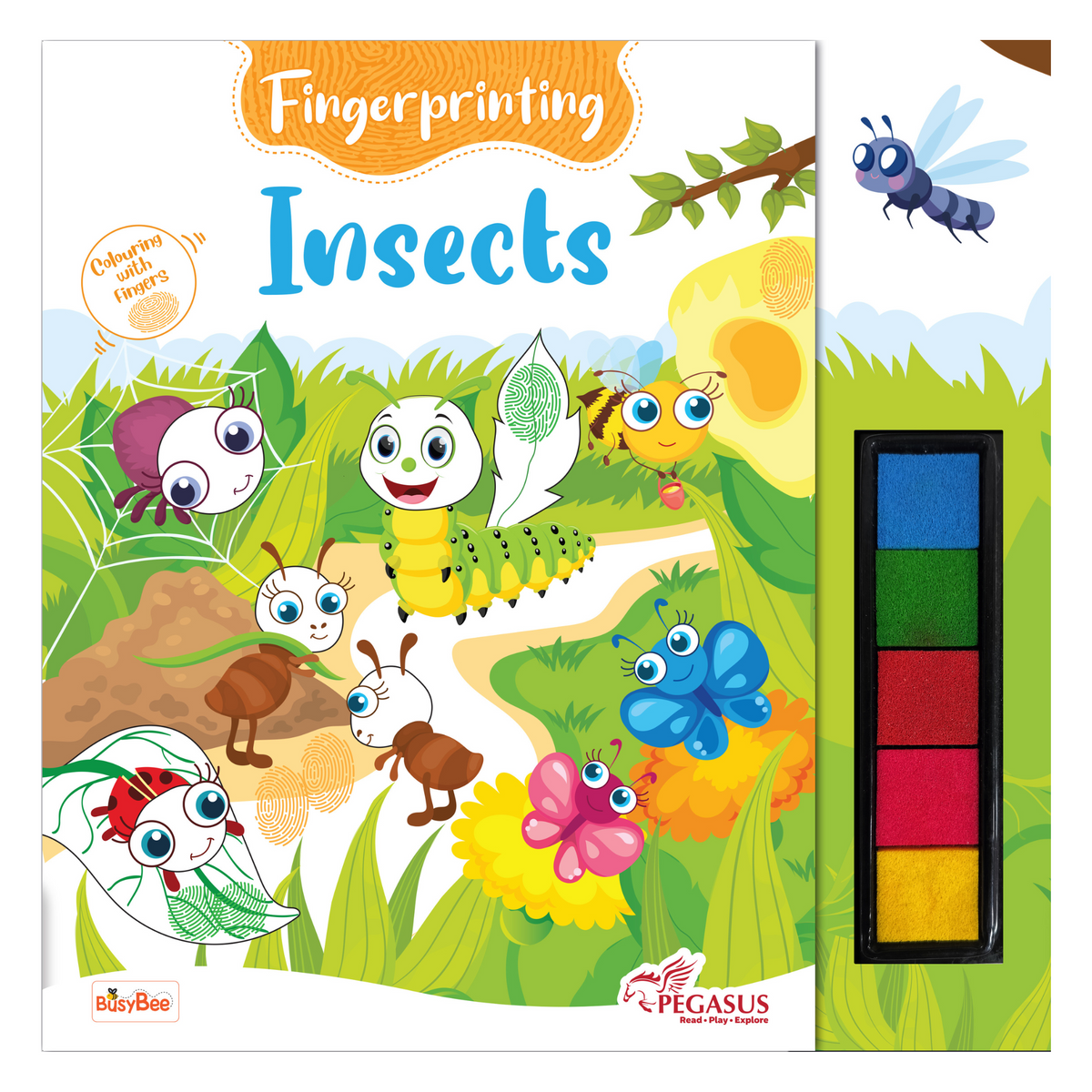 Fingerprinting - Insects - Colouring Books — pegasusforkids