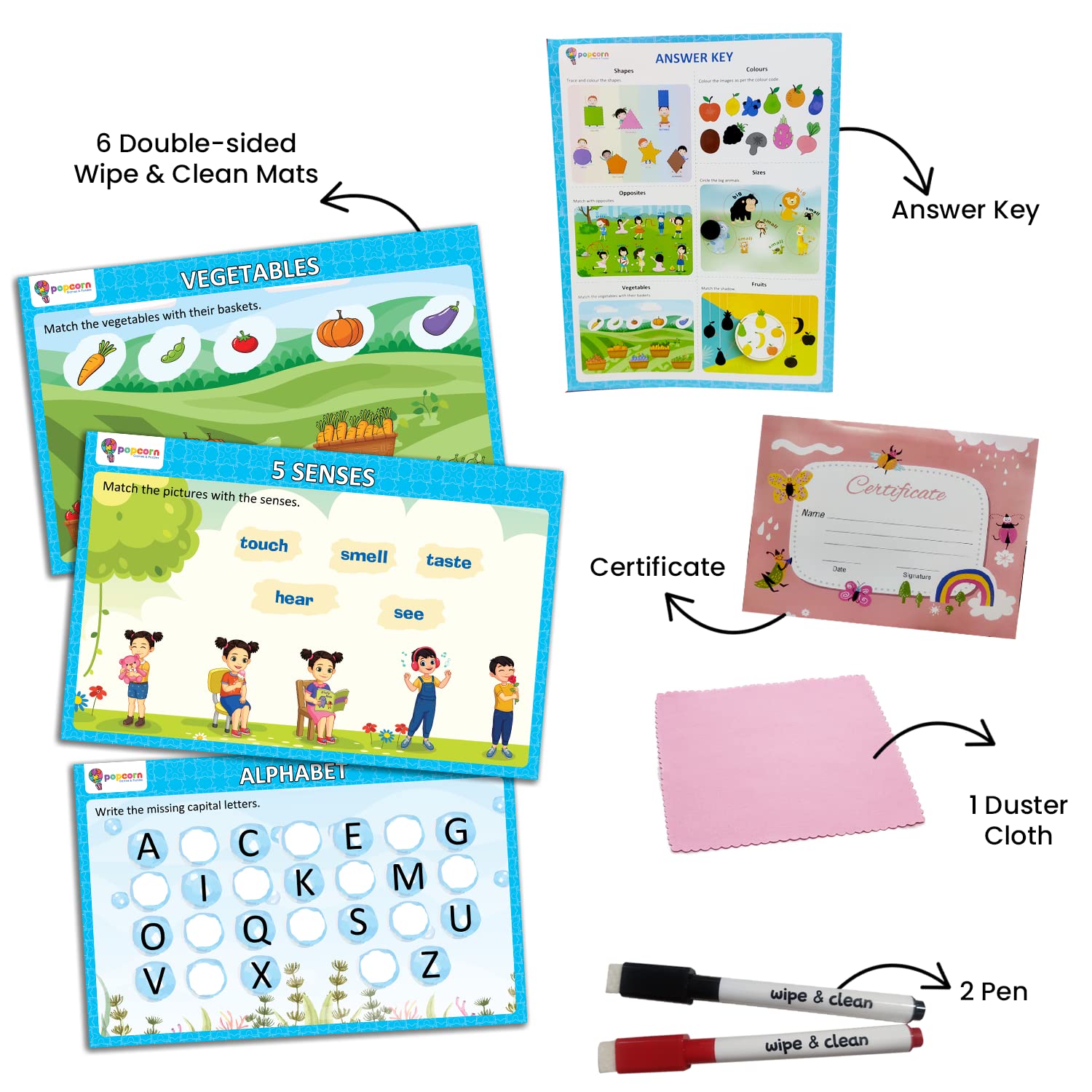 ABC and Numbers - Write & Wipe Activity Mats — pegasusforkids