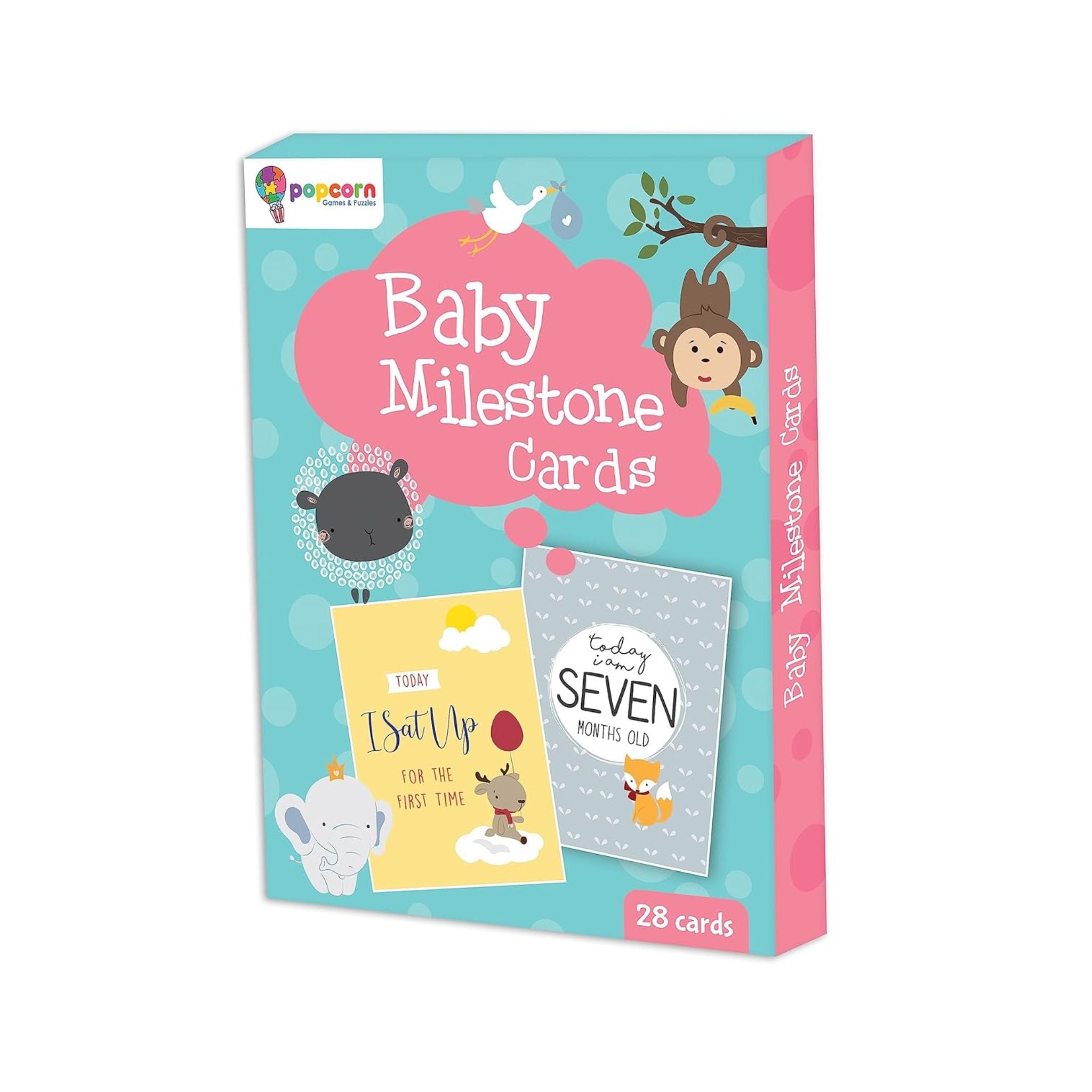 Popcorn Games & Puzzles - Baby Milestone Cards — pegasusforkids