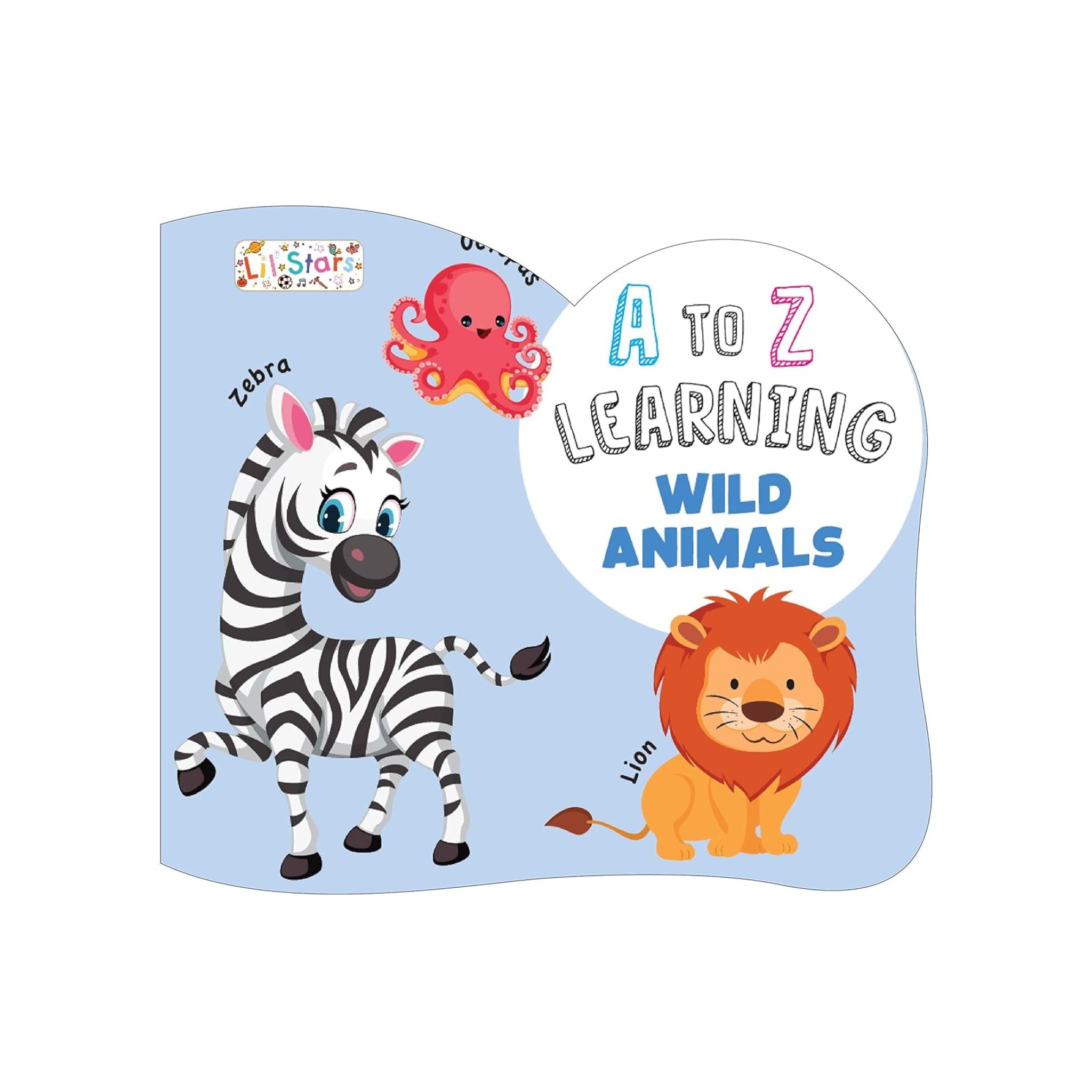 A to Z Learning Wild Animals Board Book for Kids – Early Learning Wild ...