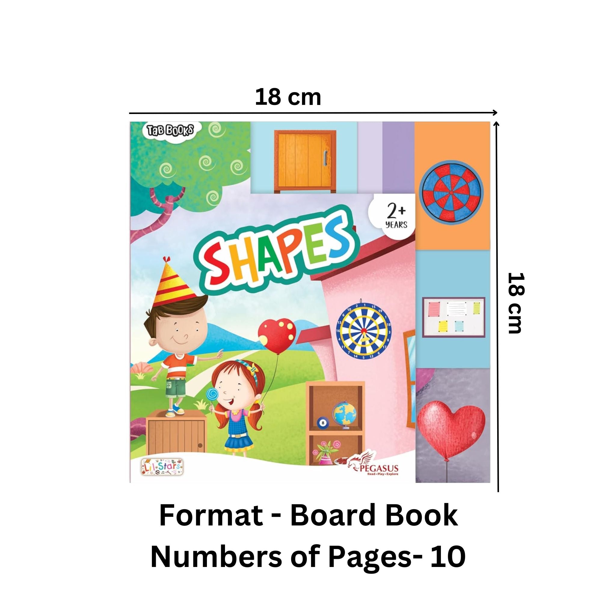 Tab Books Shapes Board Book for Kids – Early & Fun Learning Book with ...