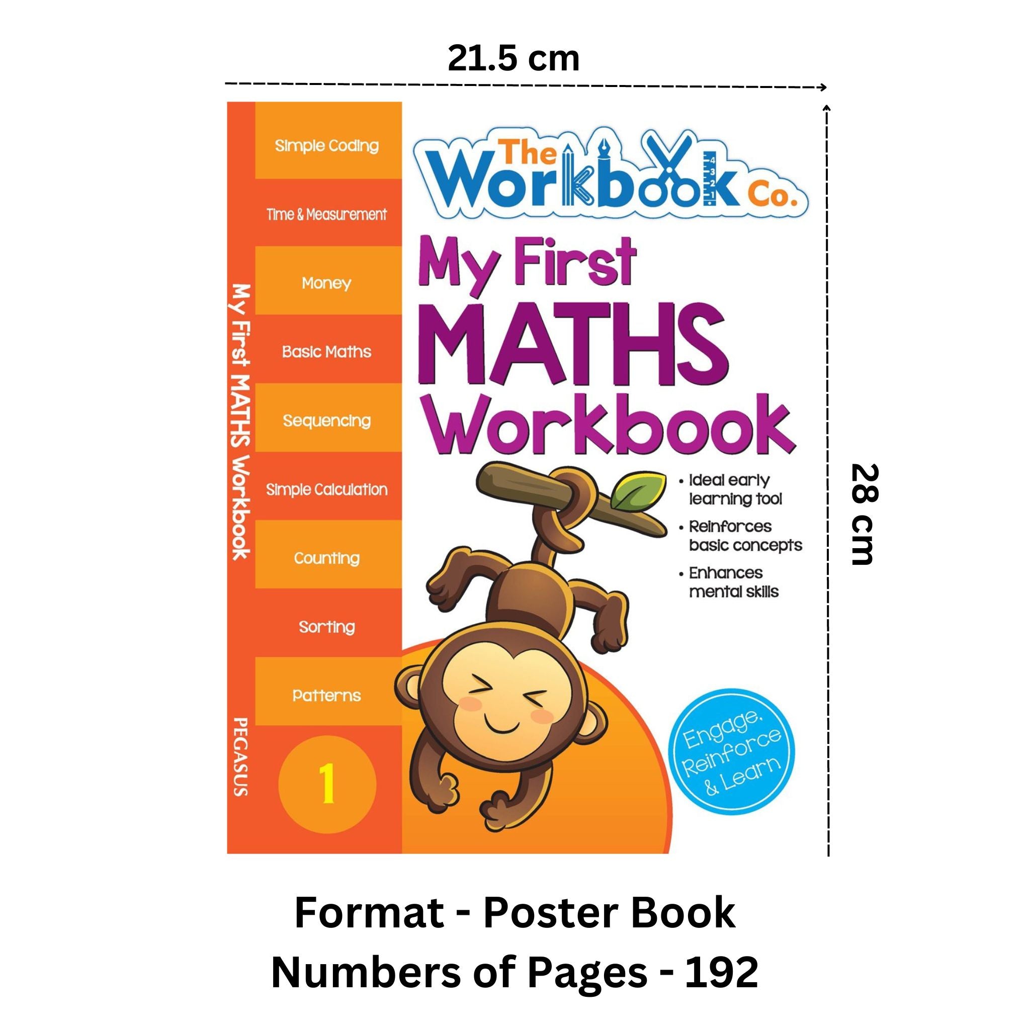 My First Maths Workbook - Paperback — pegasusforkids