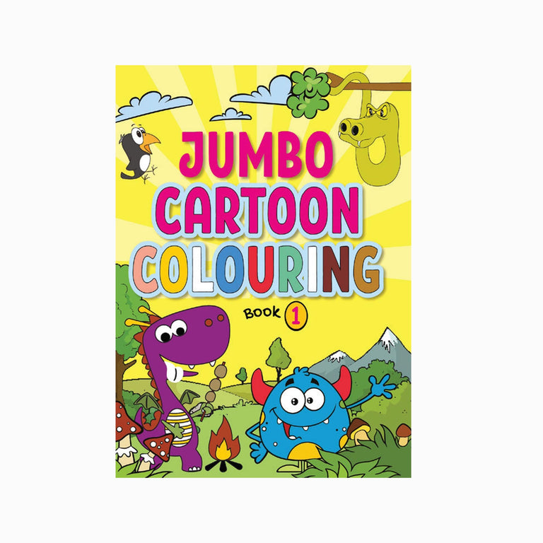 Jumbo Cartoon Colouring - 1 - Paperback — pegasusforkids