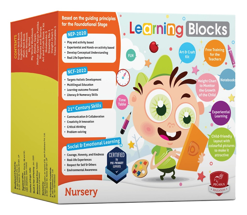Learning Blocks: Nursery 3+ – Fun & Engaging Early Learning Workbook f ...